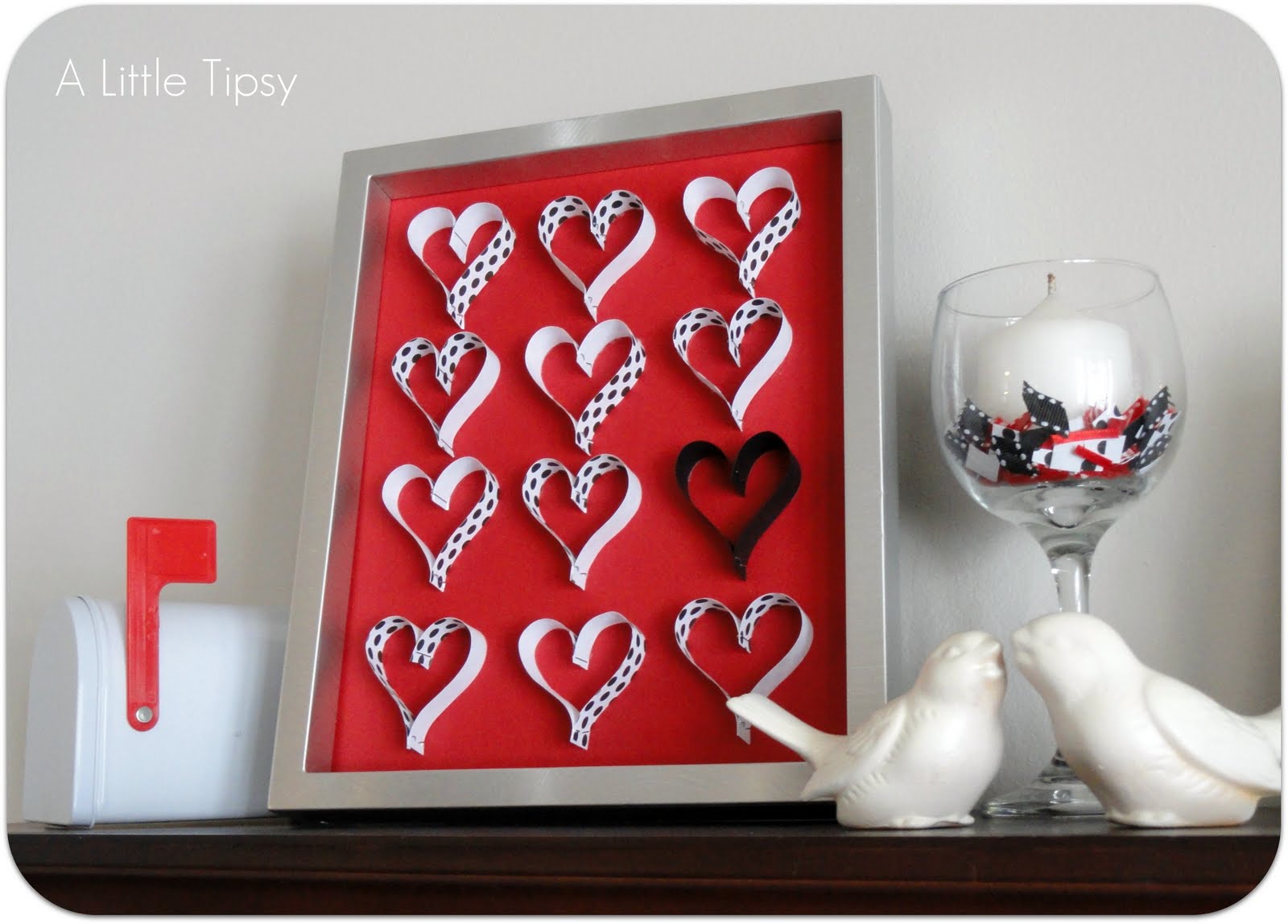 Valentine Crafts Framed Heart Art A Little Tipsy Valentine Crafts Framed Heart Art A Little Tipsy