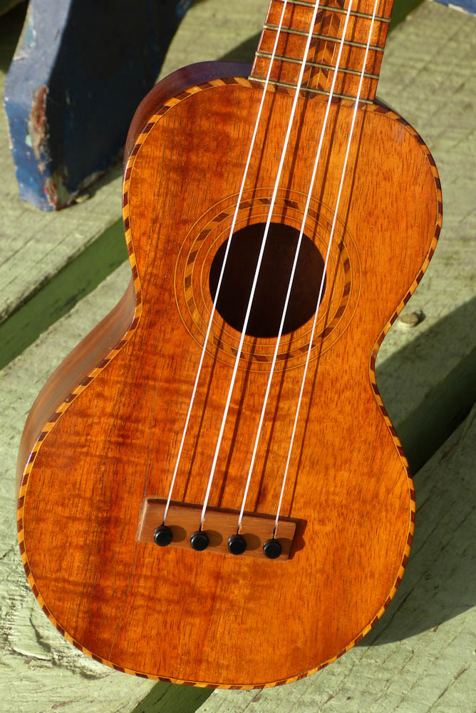 c.1920 Hawaiian-made Fancy "TABU" Koa Ukulele