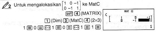 Perhitungan Matriks (MATRIX) di Kalkulator Casio Scientific FX-991ID ...