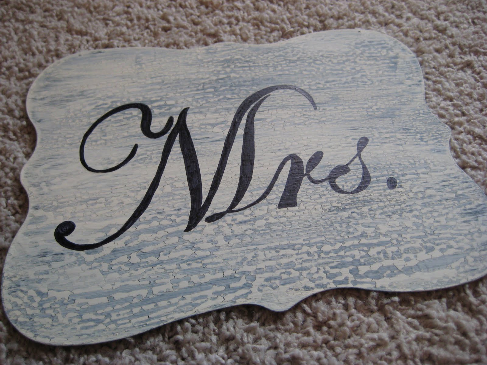 Calligraphy by Shannon: Chair Signs DIY by Carly