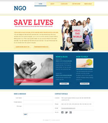 ngo website - Free Template - Free Template Websites
