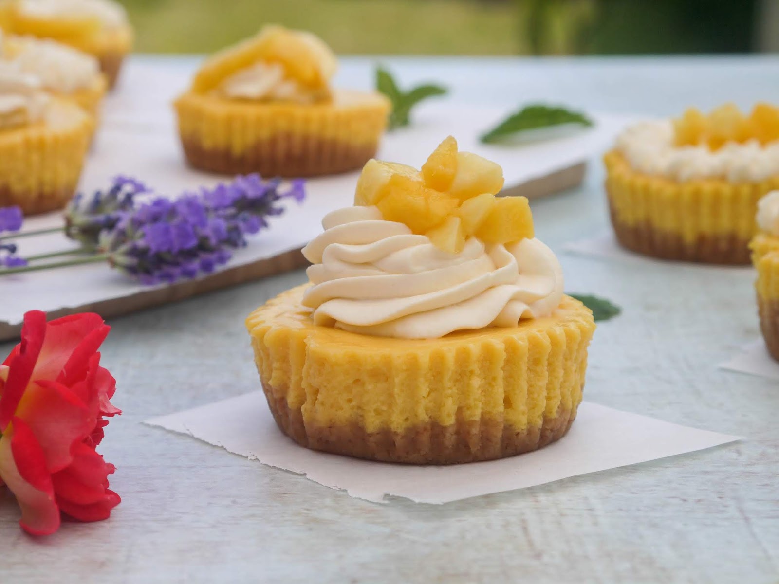 This Muslim Girl Bakes: Mini Mango Cheesecakes.