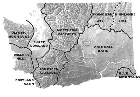 Okanogen River Washington Map