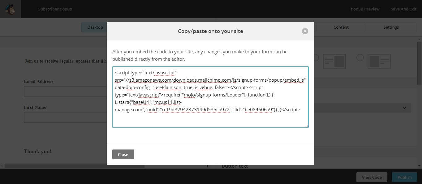 HOW TO ADD MAILCHIMP SUBSCRIBER POPUP TO GOOGLE BLOGGER
