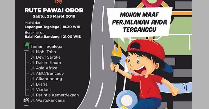Inilah Rute Pawai Obor Peringatan Bandung Lautan Api 2019 Inilah Rute Pawai Obor Peringatan Bandung Lautan Api 2019