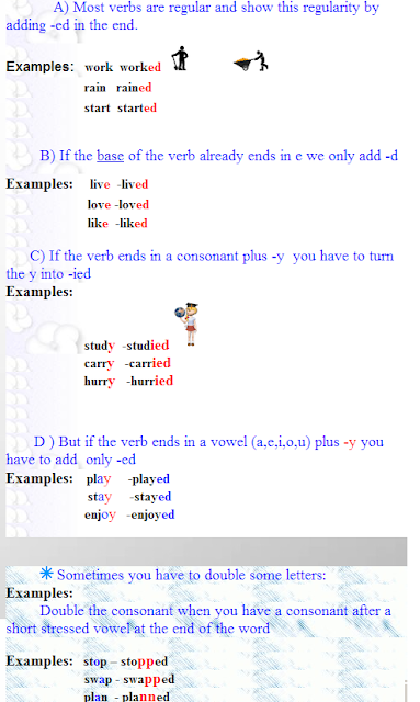 MENENDEZ PELAYO ENGLISH BLOG : REGULAR VERBS RULES