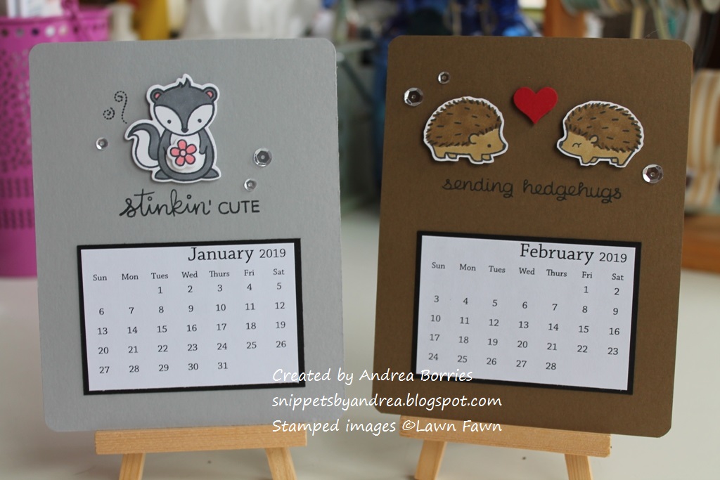 Snippets: 2019 animal desk calendar