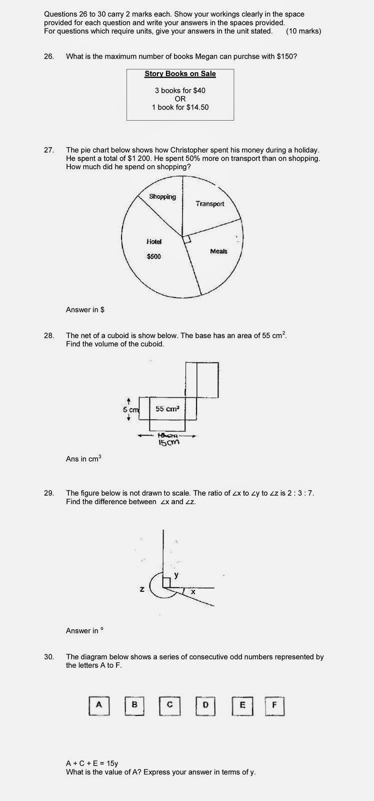 Top School Exam Papers - Answers Explained