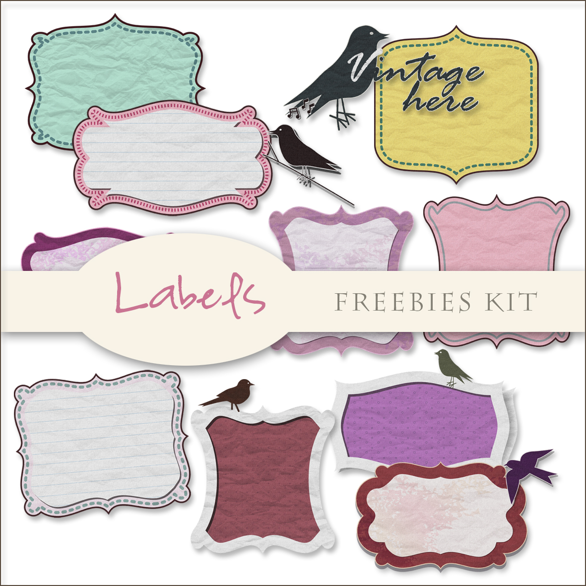 Scrap. DOT: New Freebies Labels