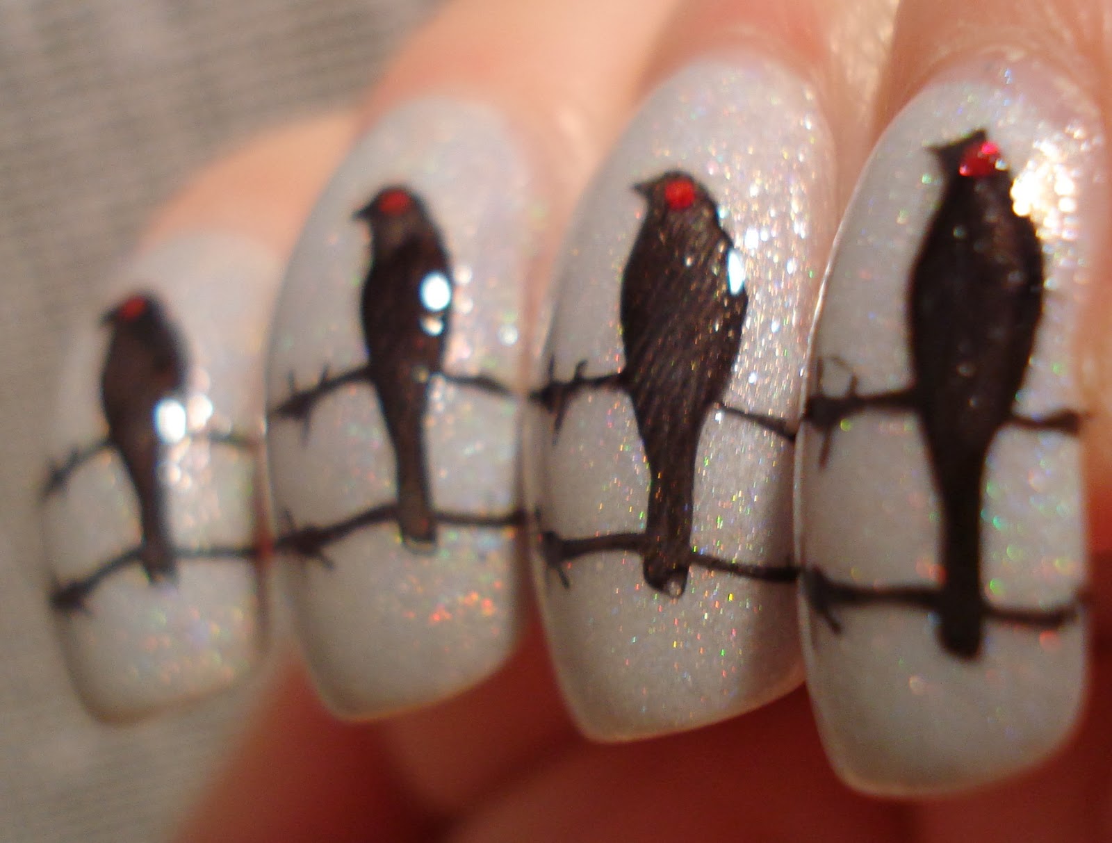 Little Miss Nailpolish: "The Birds" Nail Art