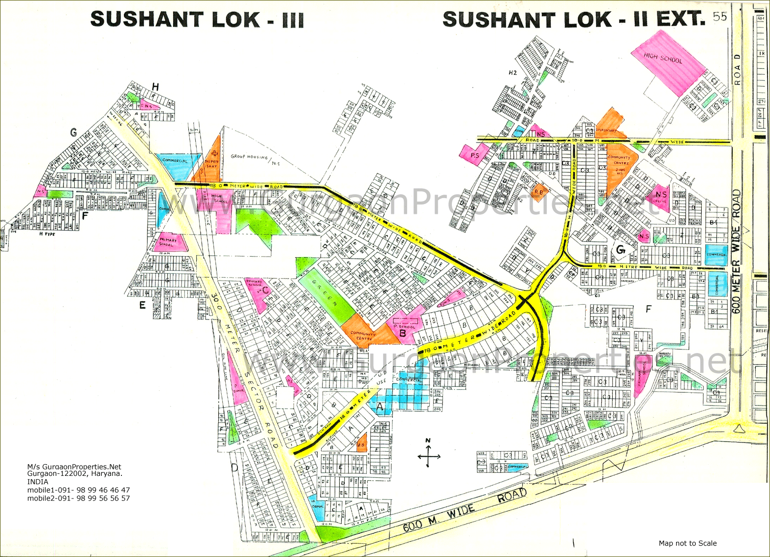 Multimax: MAP OF SUSHANT LOK