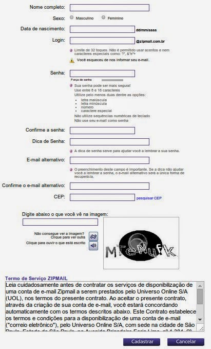 Como criar e-mail Zipmail - Saiba como fazer seu email Zipmail grátis ...