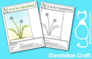 Glimmercat Education: Dandelions, Dogs, Dinosaurs and Ducks: Crafts for ...