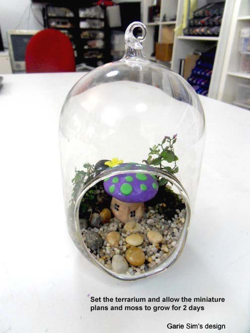 Garie's Polymer Clay Shop: One Day Project: Garie's Terrarium Glass ...