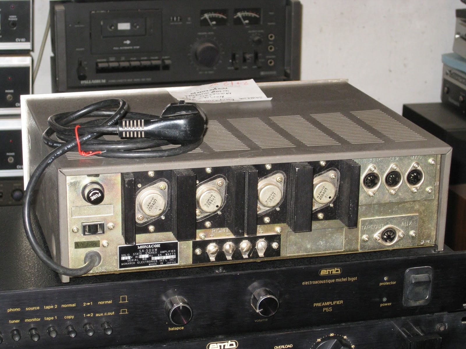 Infrequent Sound [sex.tex] technology: Monacor SA-500 Solid State ...