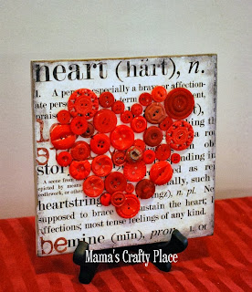 Mama's Crafts: Button Art Heart...