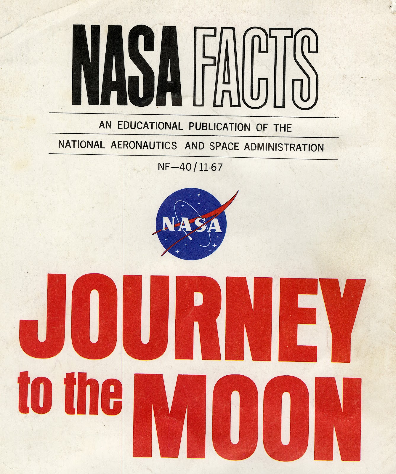 Dreams of Space - Books and Ephemera: Journey to the Moon -NASA Facts ...