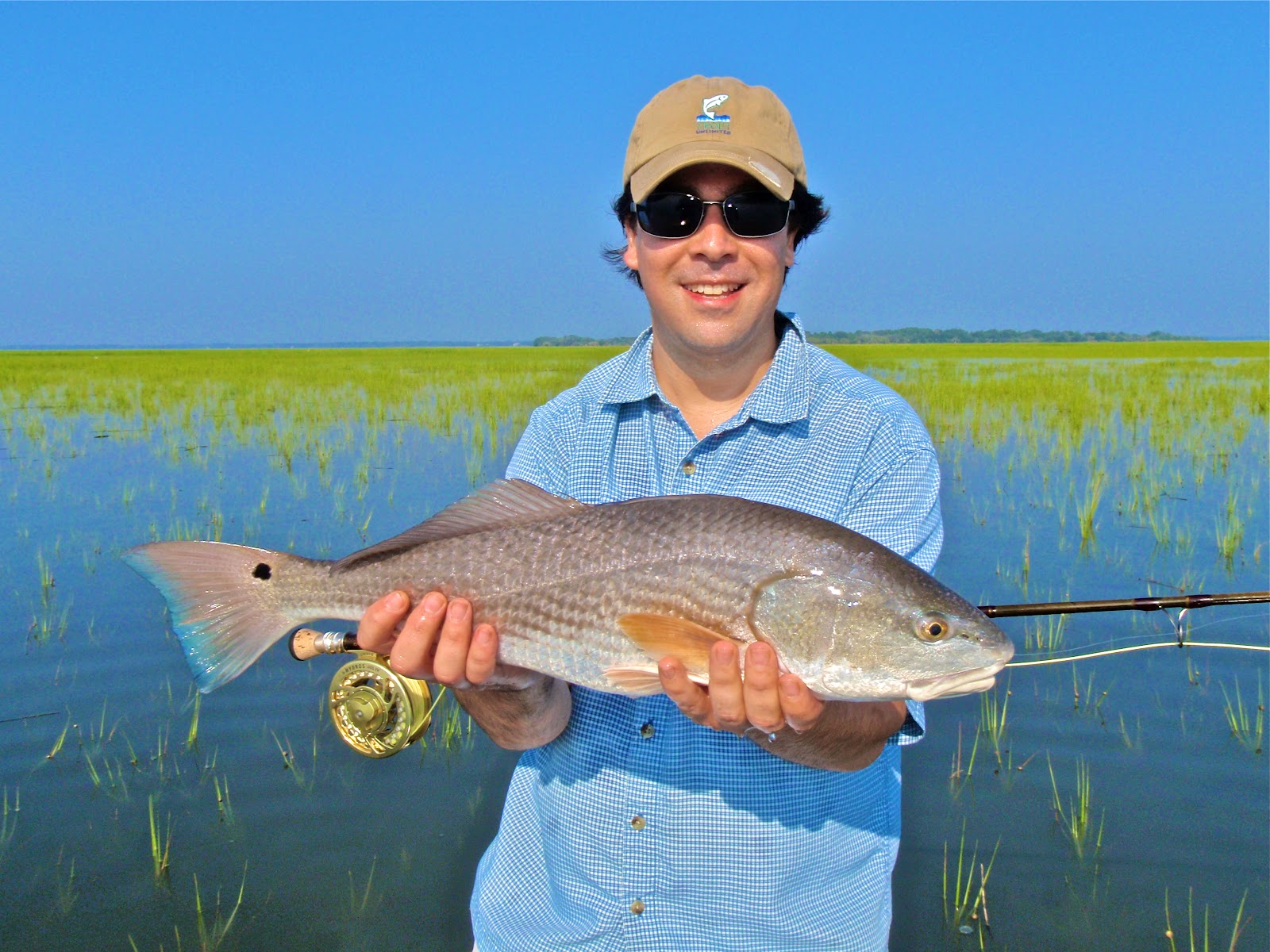 Hilton Head Fly Fishing : Tailing Redfish!