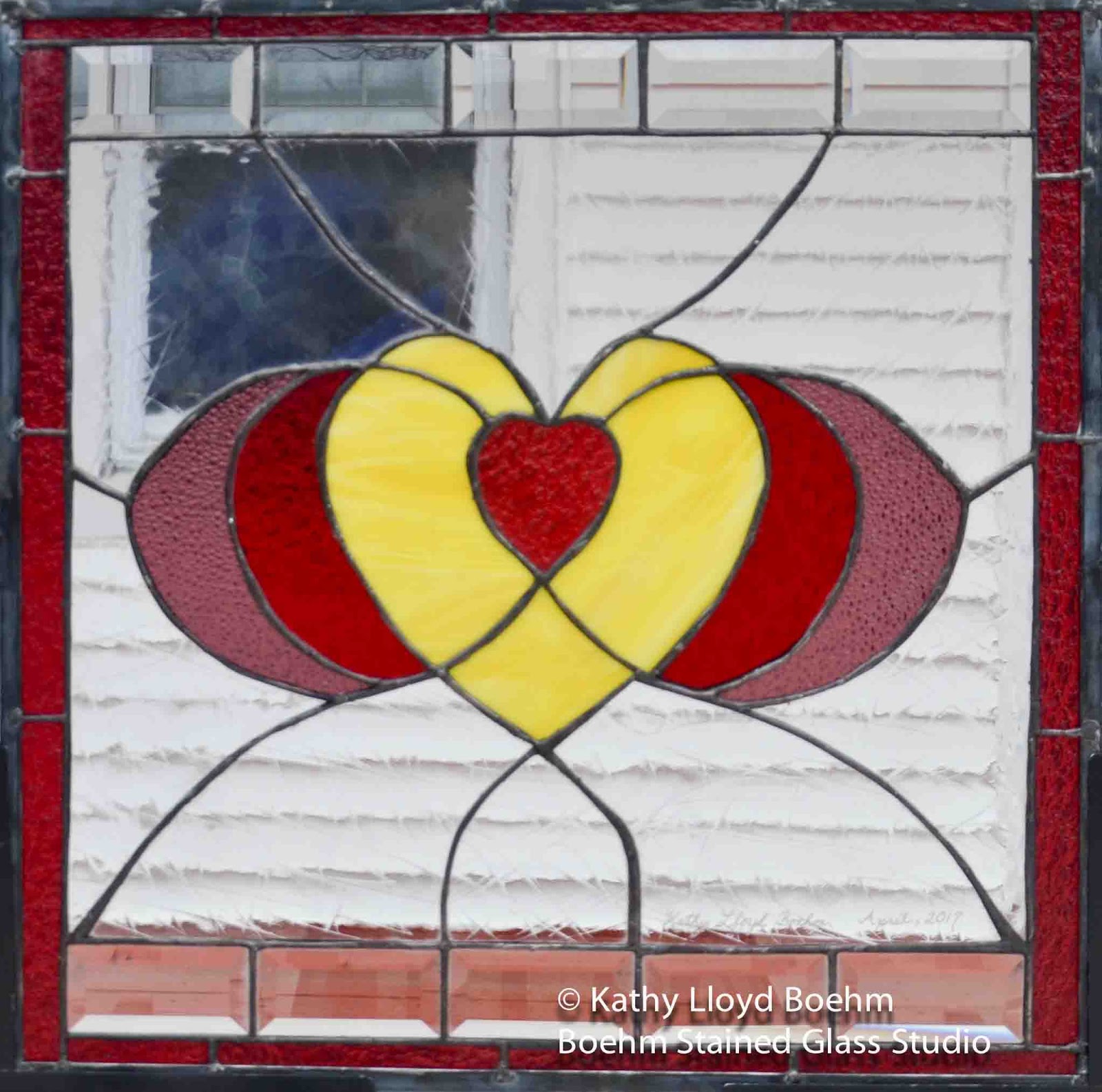 Boehm Stained Glass Blog: Stained Glass Heart Window