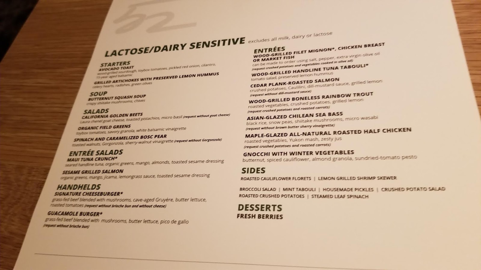 Seasons 52: seafood, steaks, and elegant dining in Troy, MI