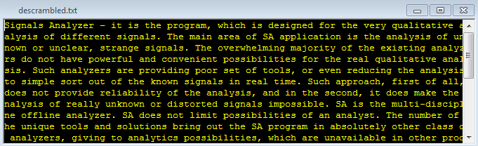 scrambling and descrambling | diario SWL I-56578 Antonio
