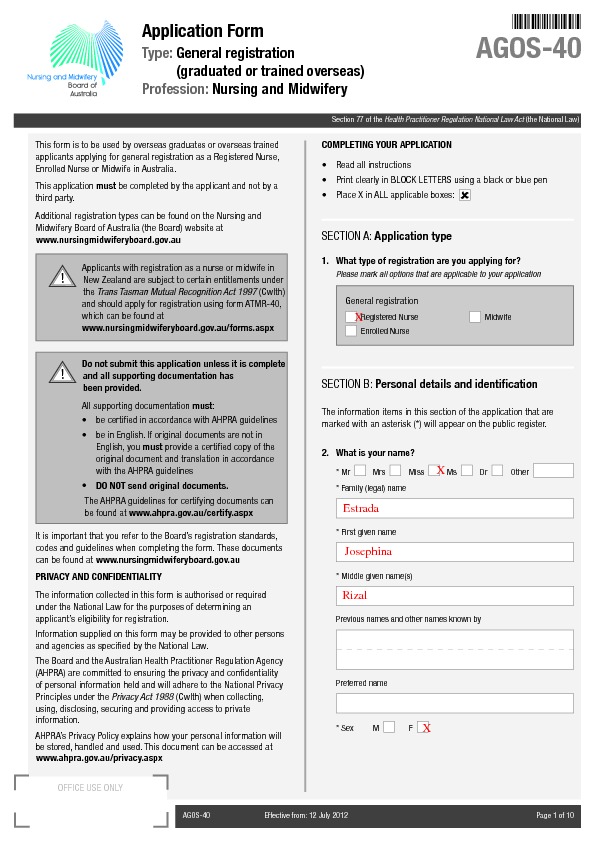 Ahpra Cv Example Doctor