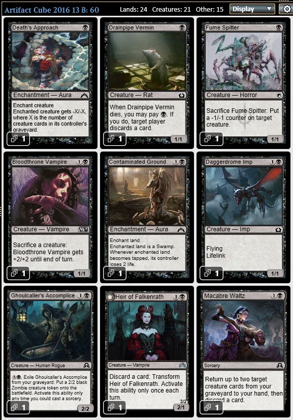 Magic the Gathering Adventures: Artifact Cube 2016 Draft: Three Paper Decks