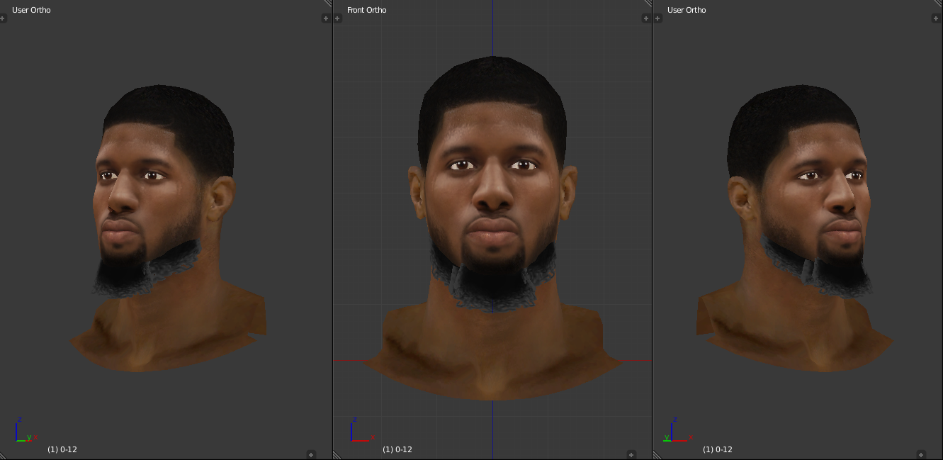 Paul George Cyberface W/ Beard [HD] [FOR 2K14]