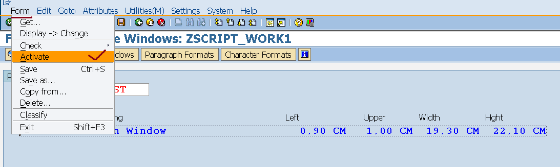 TECHSAP : SCRIPT : Simple Design and driver program for SAP Script