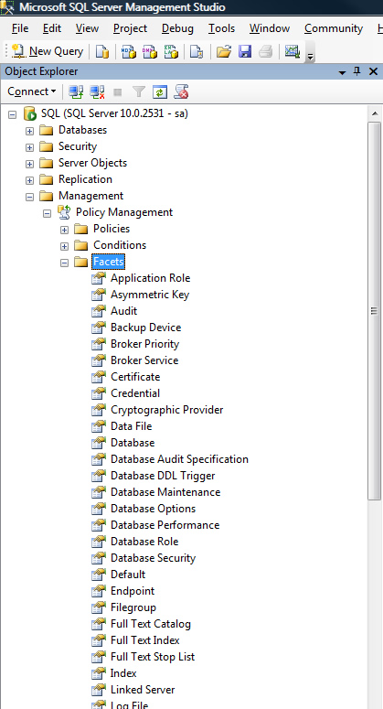 Microsoft Dot Net Master: Sql Server – Policy Based Management – Create 