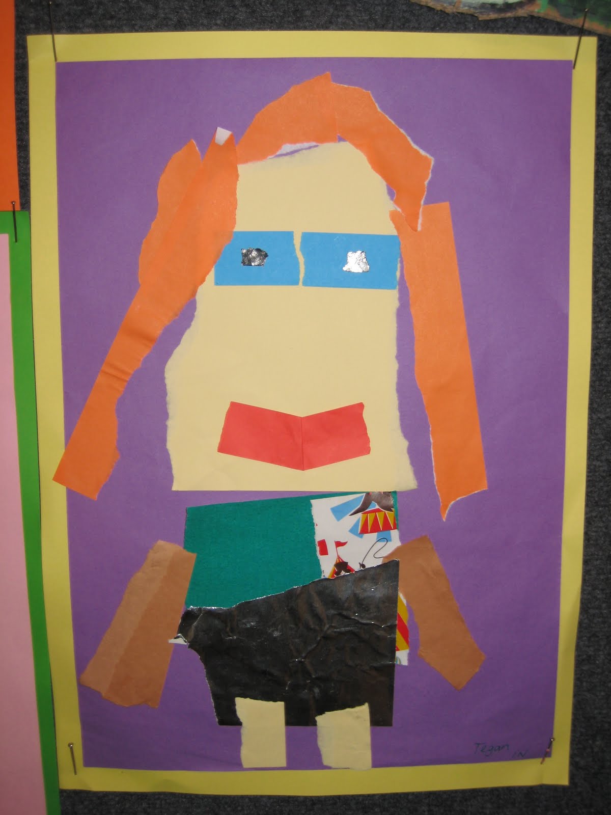 Paint.Paper.Pencils: Torn paper self portraits