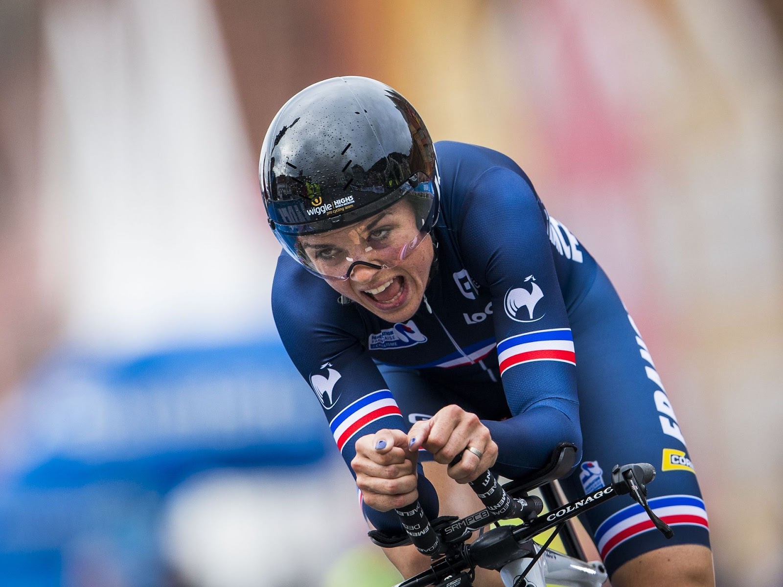 lusosports: Audrey Cordon Ragot da França competindo no crono do 2017 ...