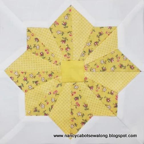 Cloud of Quilt Patterns: Sunbeam