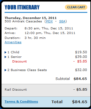 Planes, Trains, and Running: Amtrak Service and Fares - # 13 - Fares ...