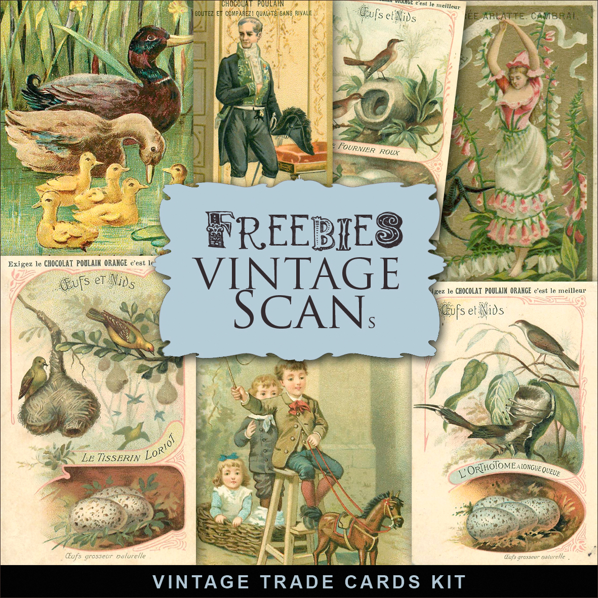 Freebies Kit of Vintage Trade Cards:Far Far Hill - Free database of ...