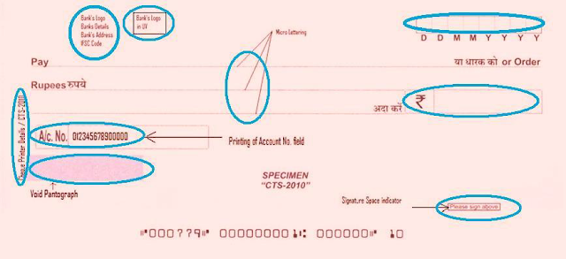 Advice: CTS 2010 Standard Cheque