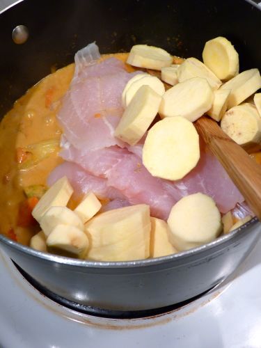 Basa Fillets in Red Coconut Curry