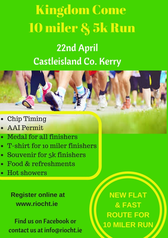 Running in Munster, Ireland: Notice...Castleisland 10 mile race & 5k ...