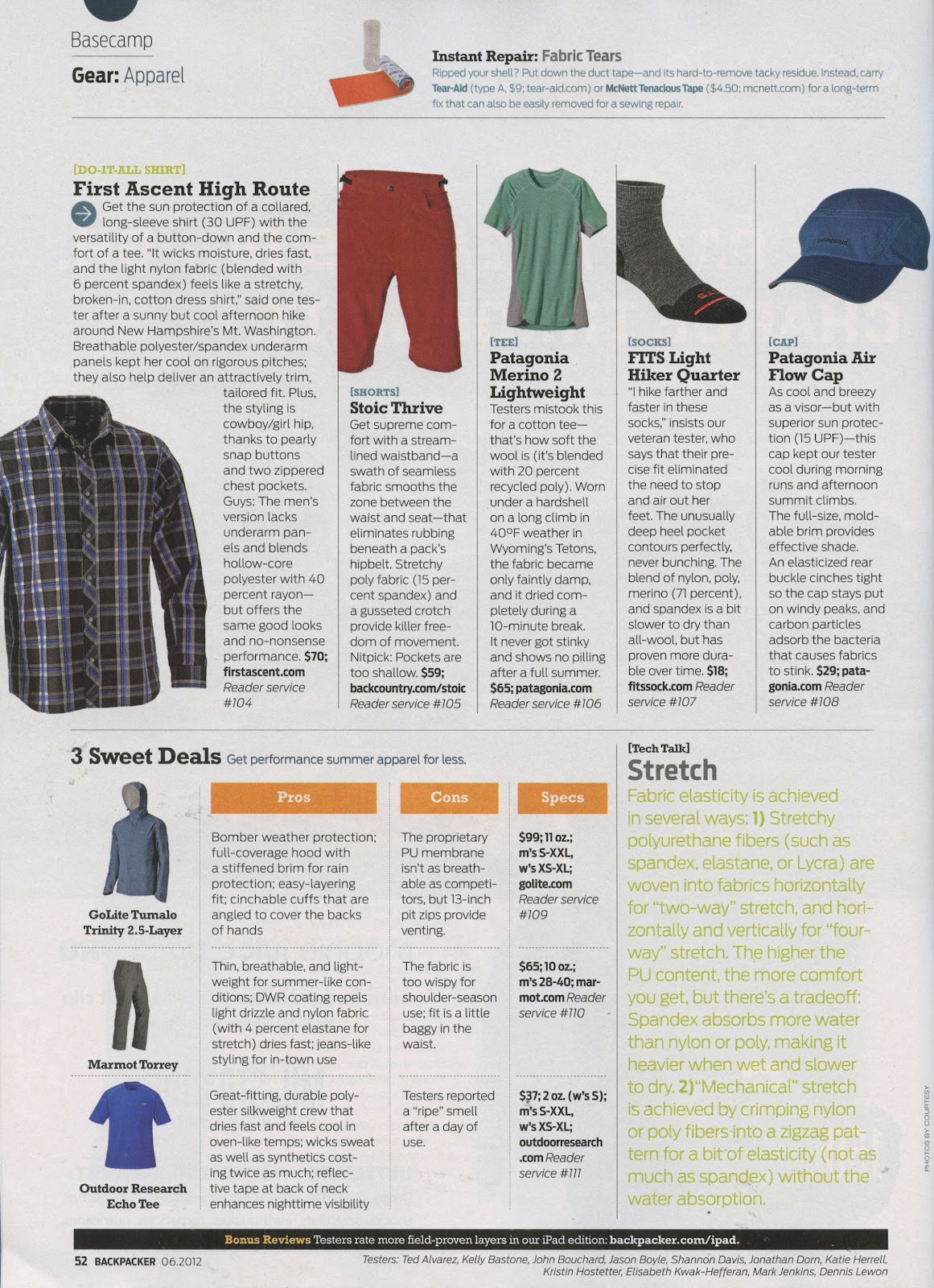 Stoic Gear: The Stoic Thrive Shorts in Backpacker Magazine