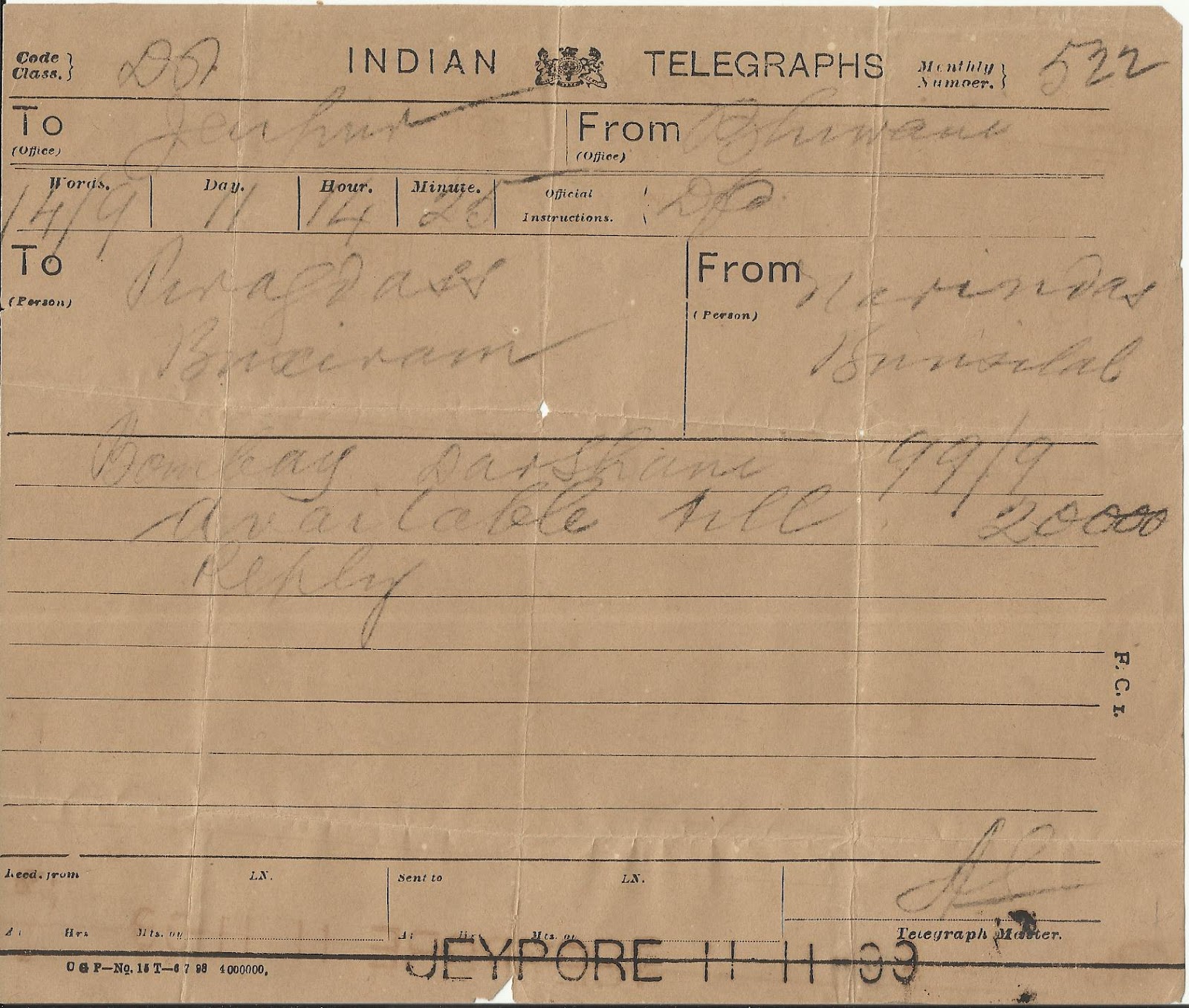 Heritage of India: Vintage Telegrams of India(Farewell to the 163 Year ...