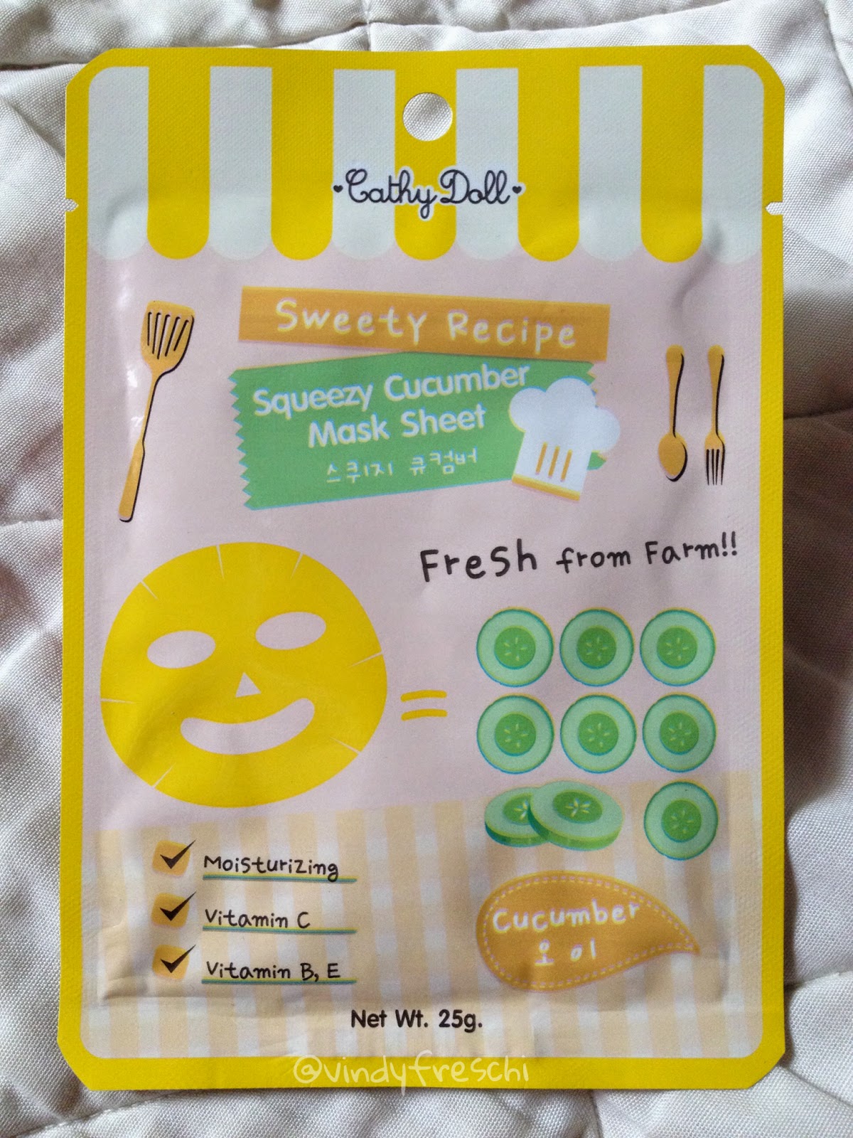 Vindy Alyssa: [Review] Cathy Doll Sweety Recipe Mask Sheet