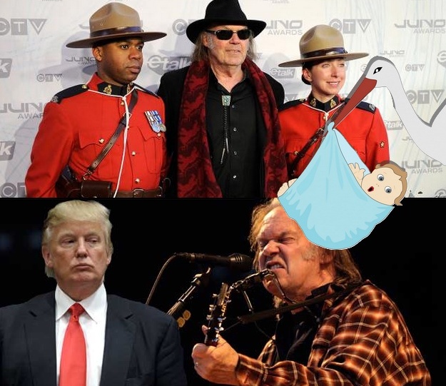 Trump wird Präsident und Neil Young Großvater