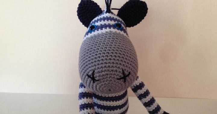 Haken als hobby: Zebra