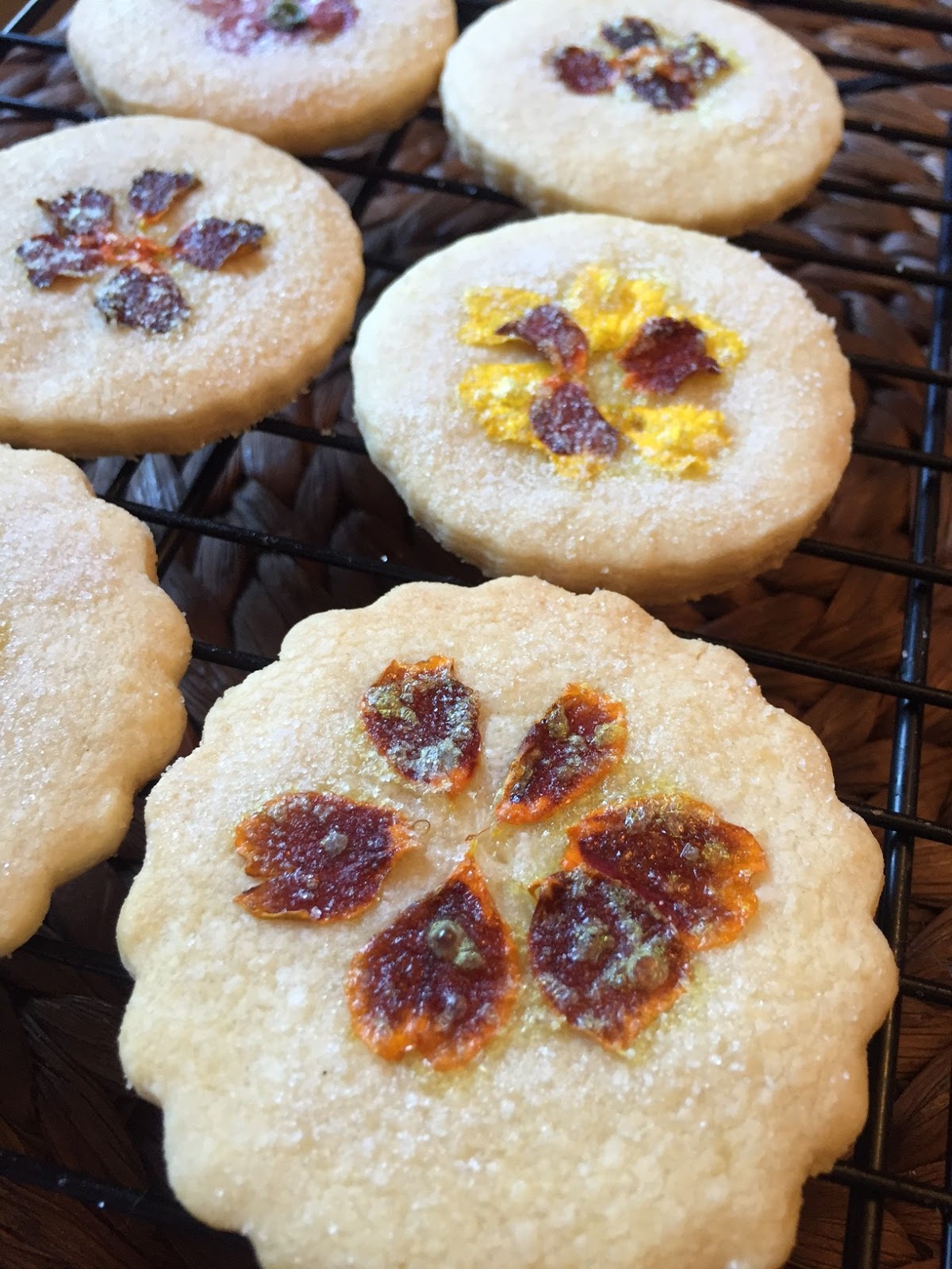 Live... Bake... Love...: Candied Flower Shortbread Cookies for # ...
