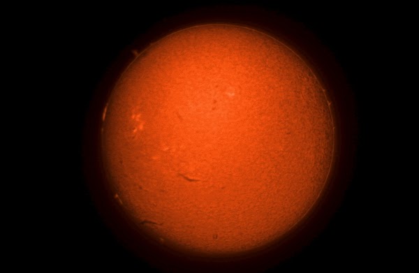 The Sun in H - Alpha on February 17th, 2015 - AstroMadness.com