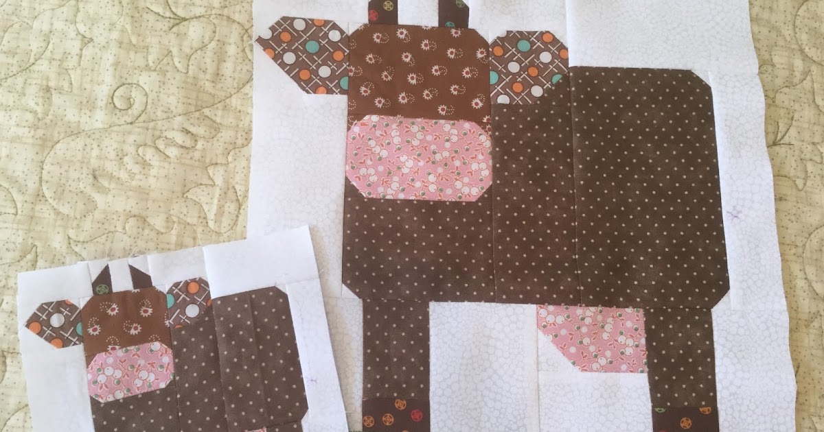 My Sewing Room: Farm Girl Vintage - cow block