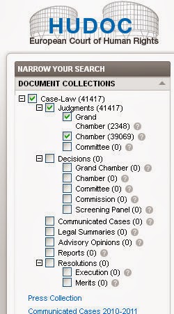 CPESC: BAZE DE DATE: Noua versiune a HUDOC