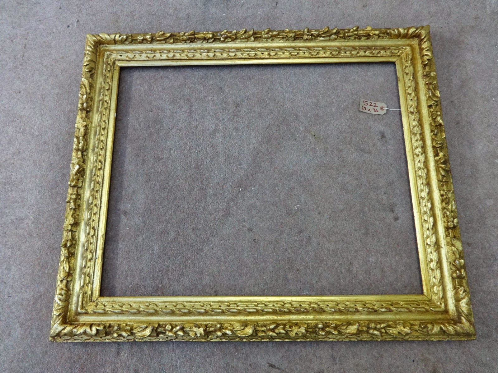 Antique Frame Sale: Louis XIII English 17th Century Carved Frame