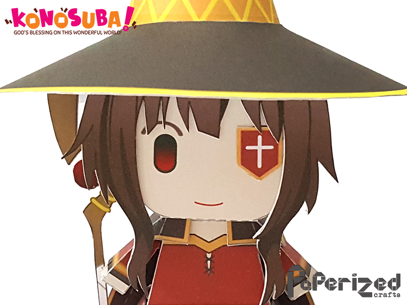 KonoSuba: Megumin Papercraft | Paperized Crafts