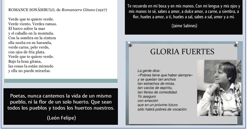 Jugar con la poesía, aportándole ritmo y musicalidad.